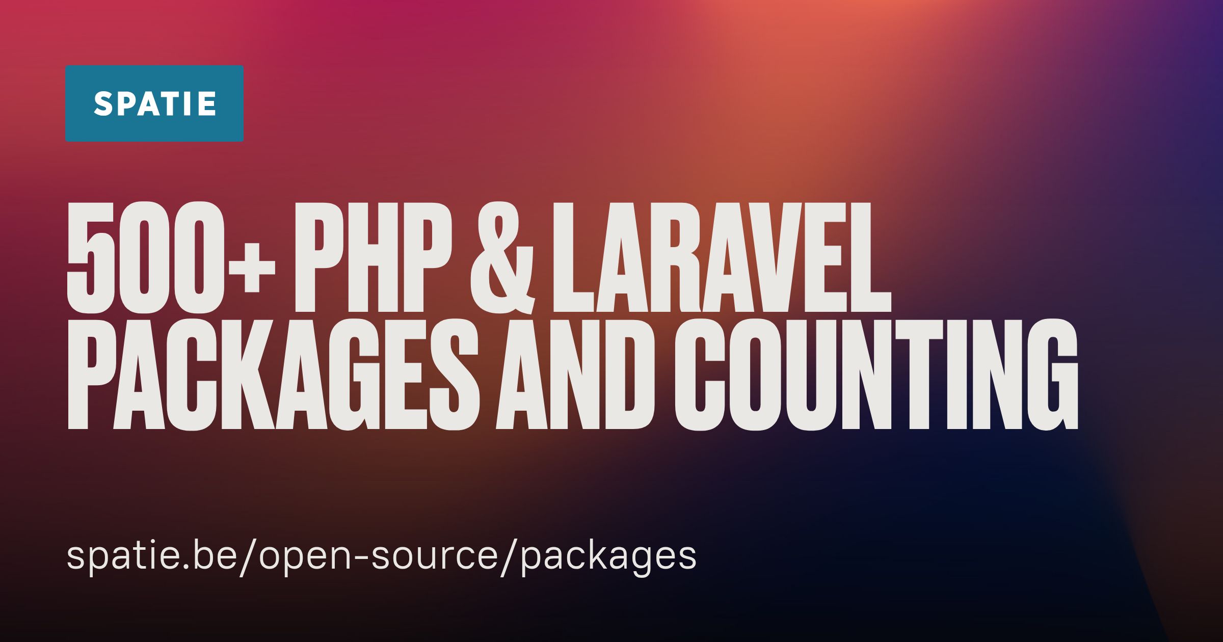 Laravel, PHP and JavaScript Packages | Spatie