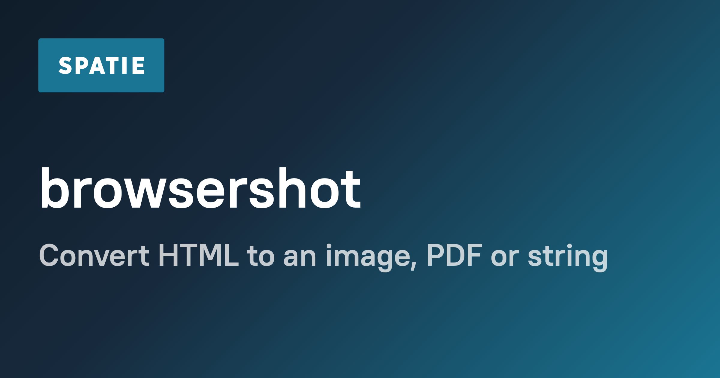 Introduction | browsershot | Spatie