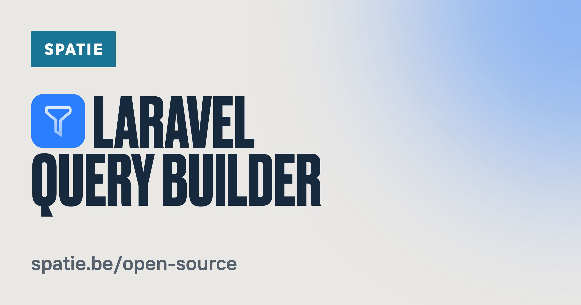 Installation & setup | laravel-query-builder | Spatie