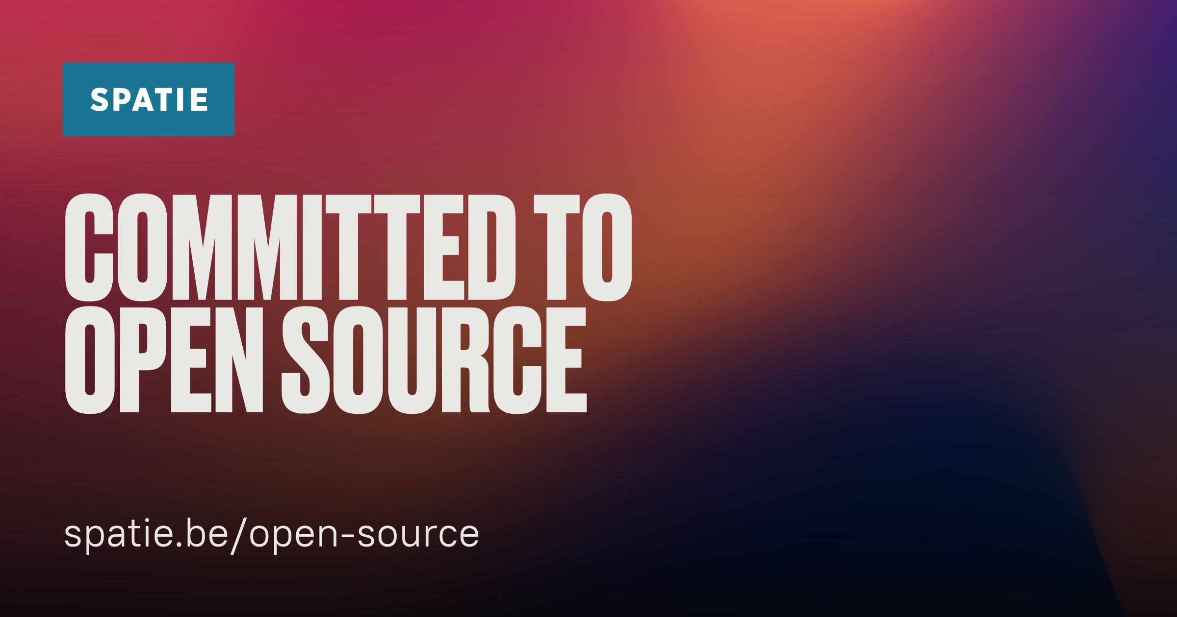 Committed to open source | Spatie